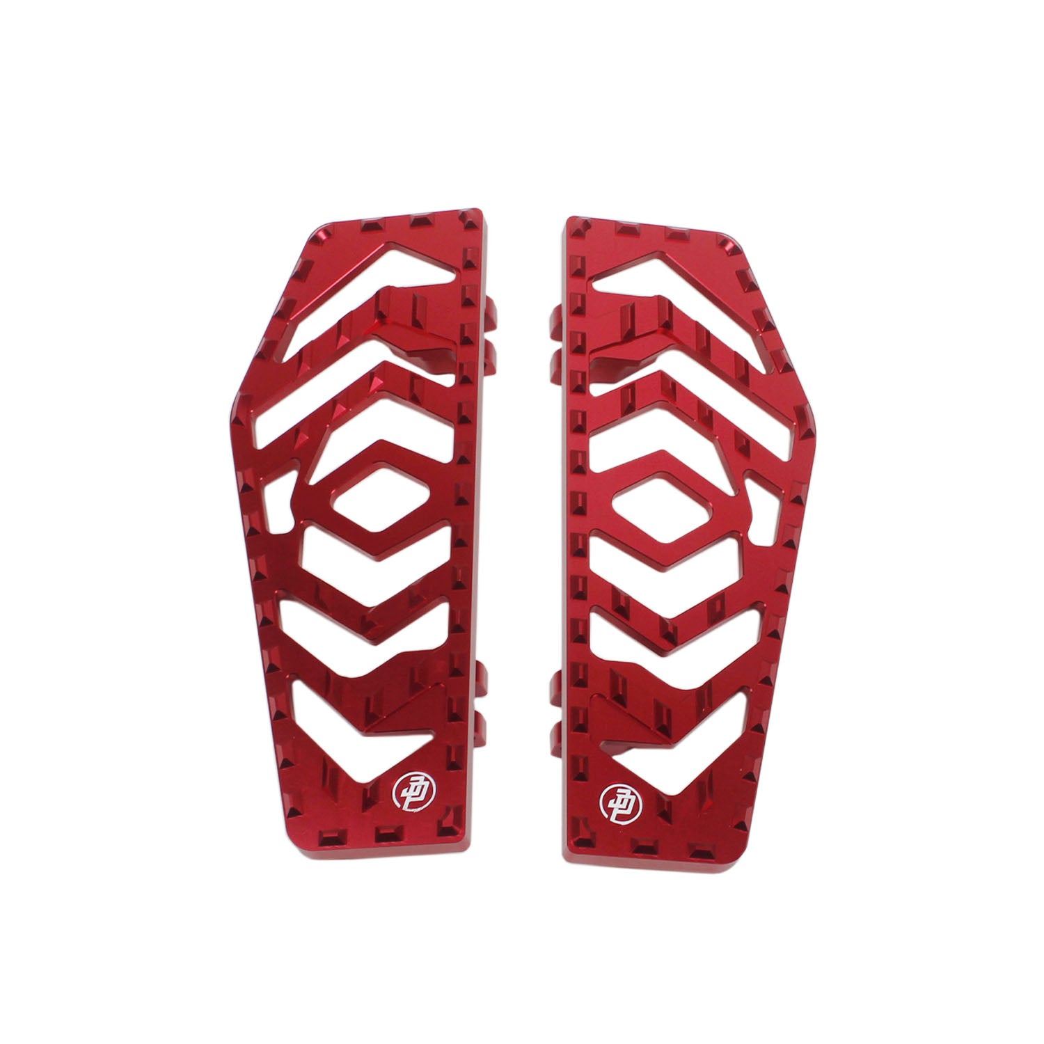 Red Anit-Slip Big Rider's Floorboards for Harley Davidson | POWERJAMES ...