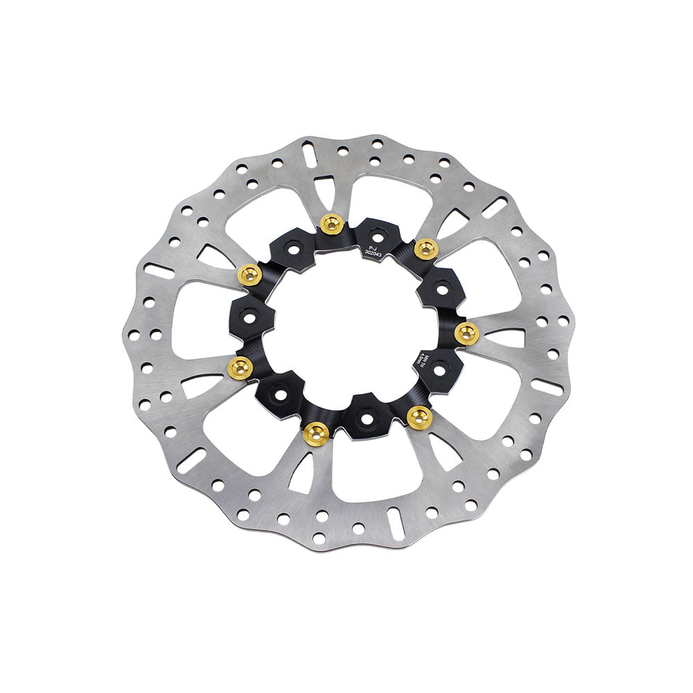14.0" Black& Gold Brake Rotor For Slicer Wheel | POWERJAMES MOTOR