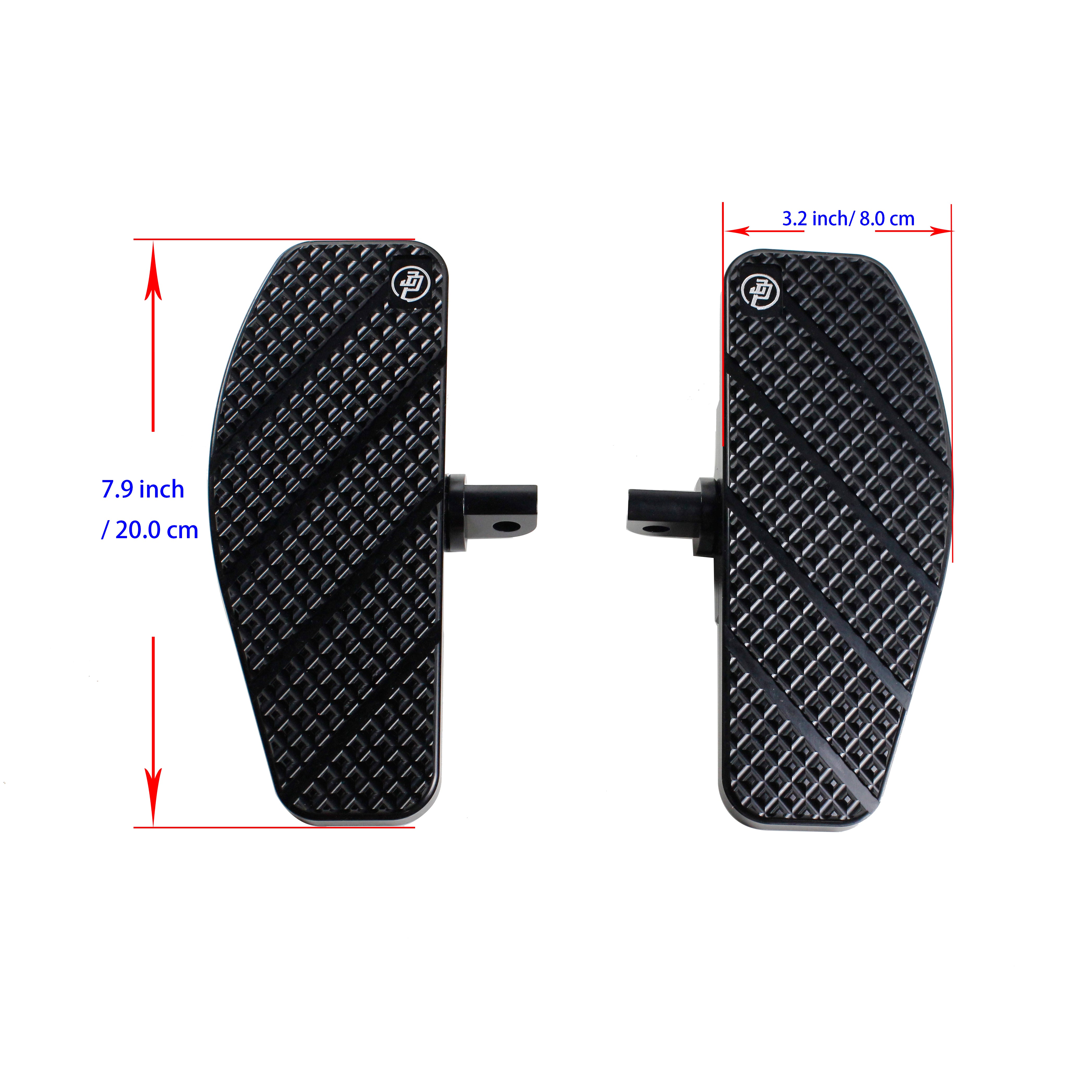 Black Driver Footboard for Harley Davidson 17-Before Dyna/Softail FX M ...