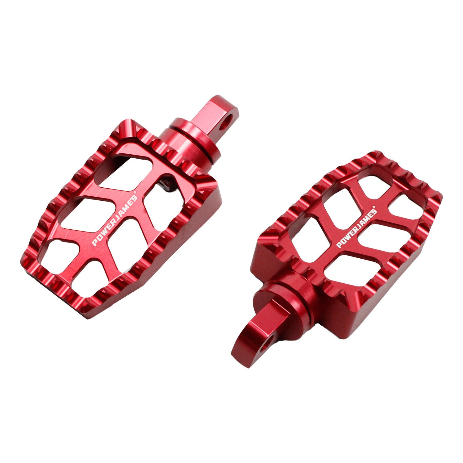 Red Passenger Footpegs for Harley Davidson 1984-2017 Dyna Softail FX M ...