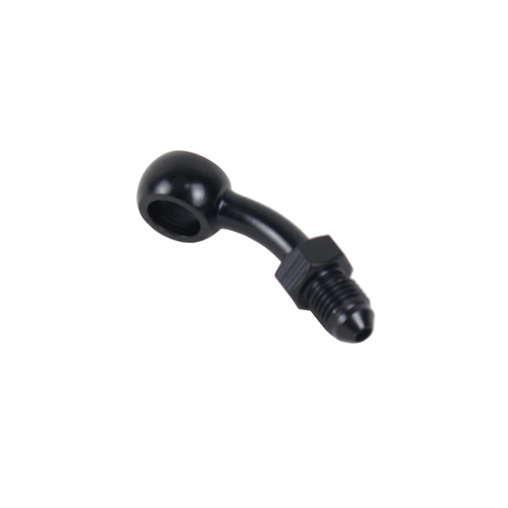 3/8" -10mm Black Banjo with 30 Degree AN3 Brake Line Fittings for Harl ...