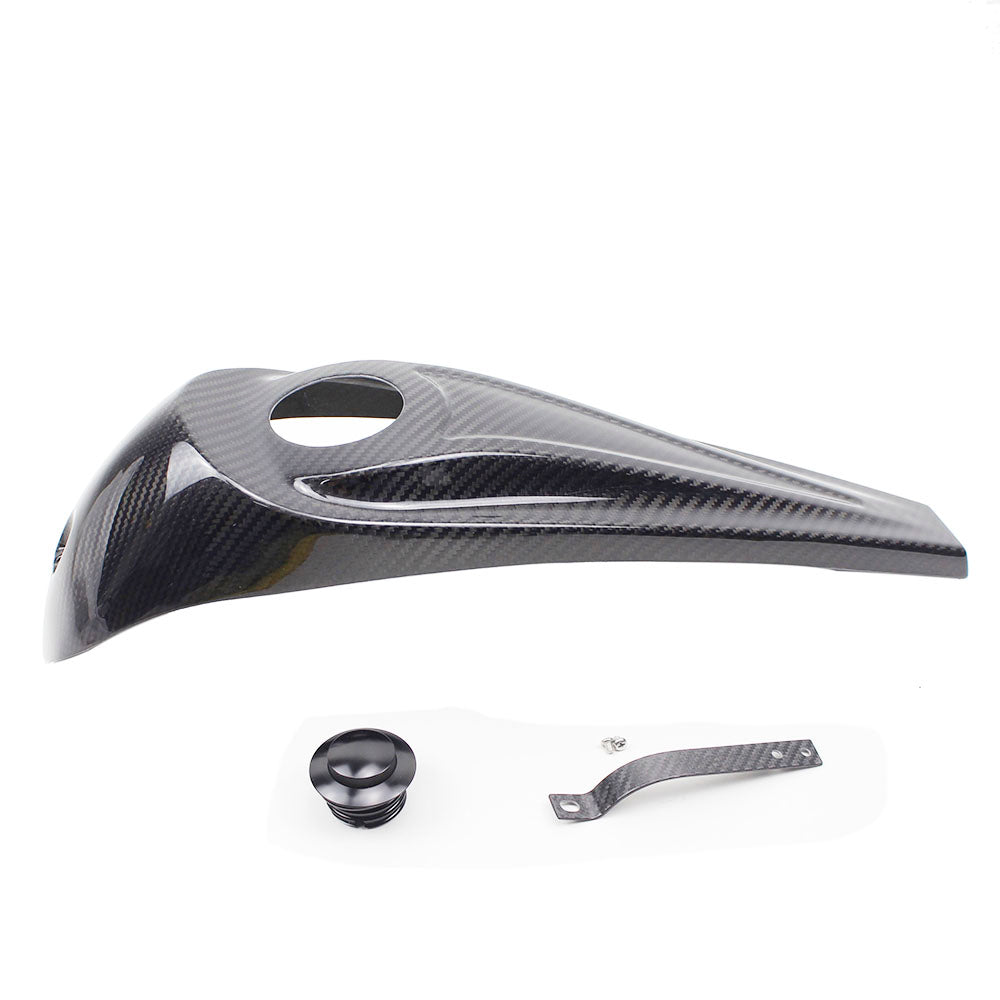 Carbon Fiber Gas Tank Panel Cover with Cap | POWERJAMES MOTOR